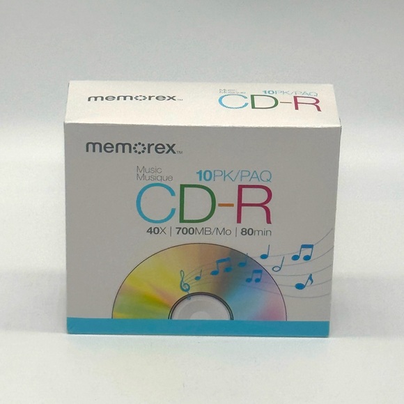 Memorex | Office | Memorex Recordable Pack Cdr 700 Mb 80 Minute 40x ...